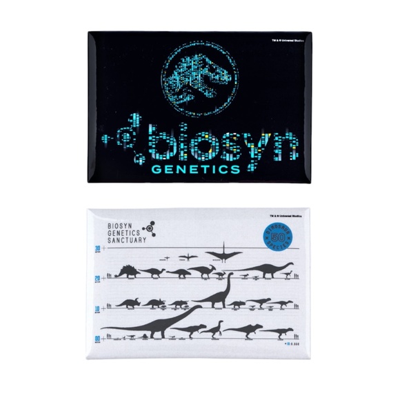 Universal | Office | Universal Studios Jurassic World Biosyn Magnet Set ...